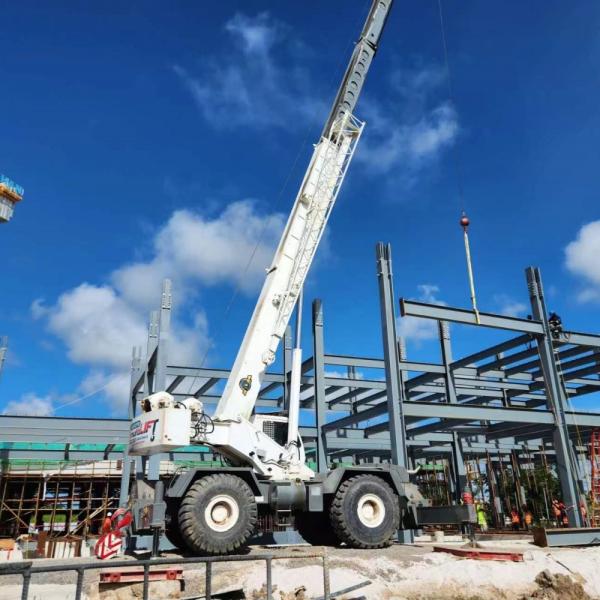 Quality Prefab Steel Structure Warehouse Building Q235B Q355B 50 Years Life for sale
