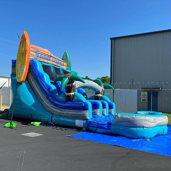 Quality Commercial PVC Surfboard Double Slides Water Slide for Party Rentals Express for sale