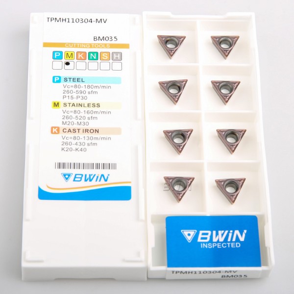 Quality TPMH090304 CNC Carbide Inserts Fast Feed Carbide Lathe Inserts for sale