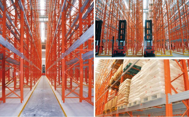 VNA Rack Or Very Narrow Aisle Rack High Density Warehouse Storage Racking