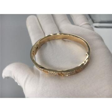 Gold Bracelet , Bracelet Rose Gold With 204 Brilliant - Cut Diamonds