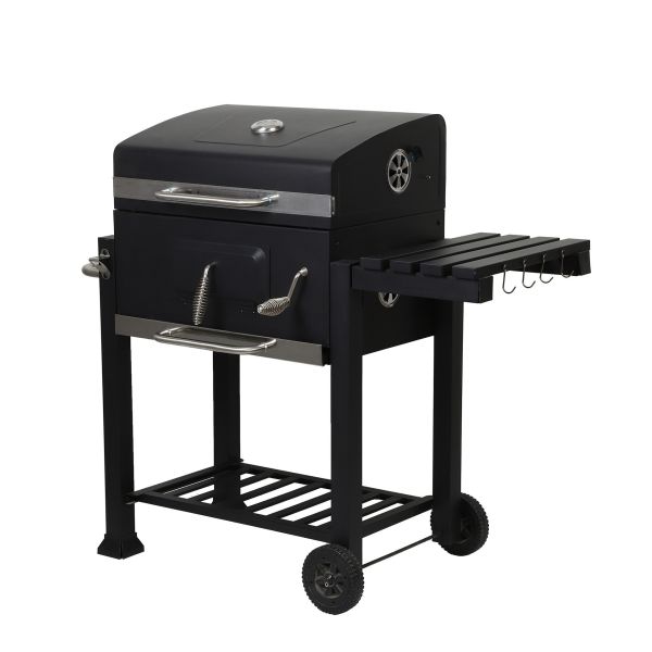 Quality Folding Black Large Charcoal Grill Deluxe BBQ Smoker for Picnic Camping Patio Backyard Cooking for sale