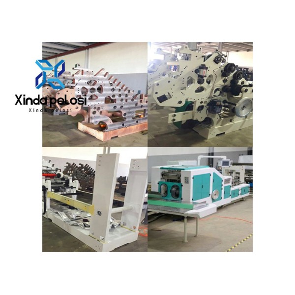 Quality 3phase Adjustable Square Bottom Paper Bag Making Machine With Handle D Cut for sale