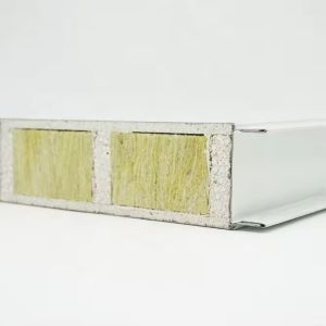 Quality 950mm 1150mm Width MGO Rock Wool Sandwich Panel For Hospital Cleanroom for sale