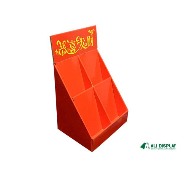 Quality Divider PDQ Display Box Makeup 350mm Cardboard Countertop Displays for sale