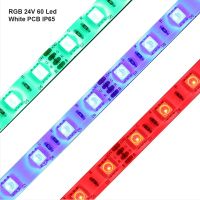 Quality 24V SMD 5050 RGB LED Strip Lights Colour Changing 60led Waterproof for sale