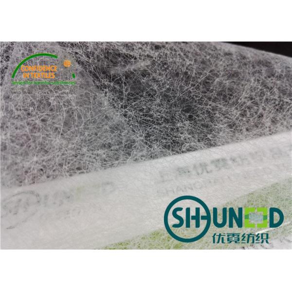 Quality PES Double Sided Fusible Bonding Web Dimension Stability Interfacing Fabric for sale