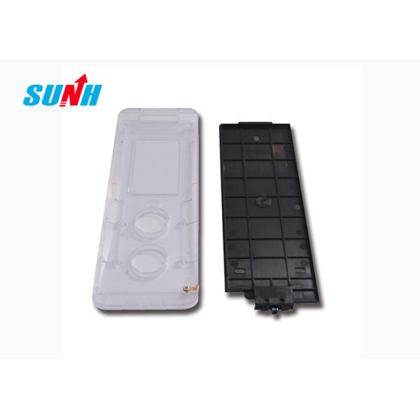 Quality ABS / PC Plastic Lift Elevator Parts Black White Frame Customized Size For LOP for sale