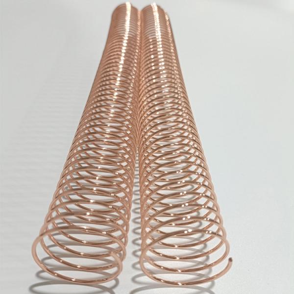 Quality Rose Gold Metal Coil Binding Spiral 7/8'' Single Loop For Books NanBo for sale