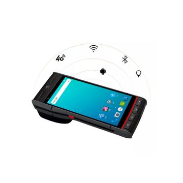 Quality Portable Android POS Terminal printer Inventory PDA Mobile Phone with Barcode for sale