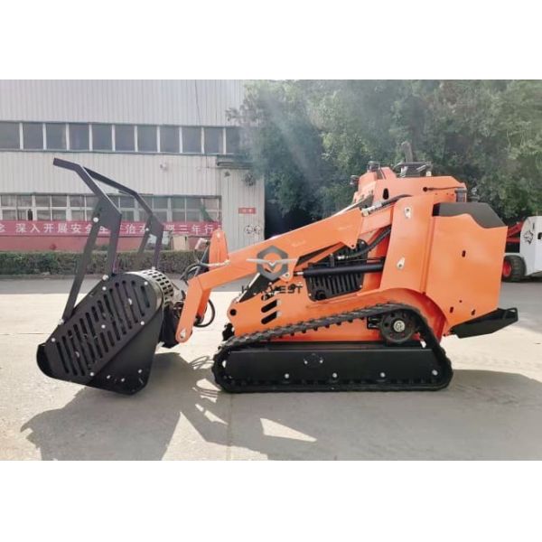 Quality 350kg Mini Tracked Skid Steer Loader LY850 Kubota engine with Mulcher for sale