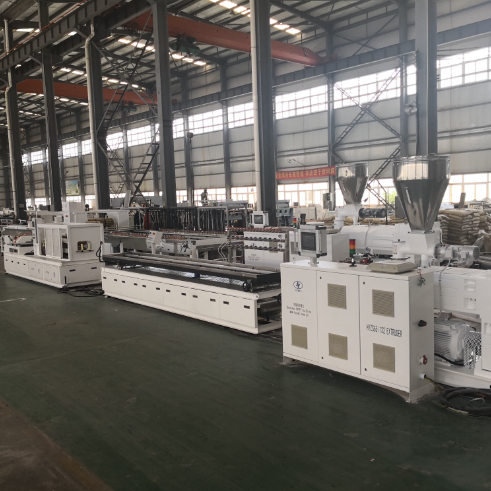 Quality Shenzhen HYPET One Step PE WPC Decking Making Extrusion Machine Line , WPC Co Extrusion Production Line Manufacturer for sale
