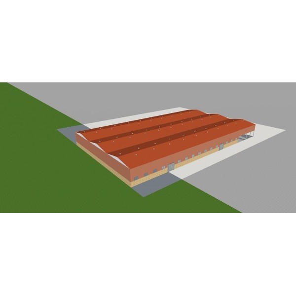 Quality Indoor Stadium Light Steel Structure Warehouse Fabrication Customized for sale