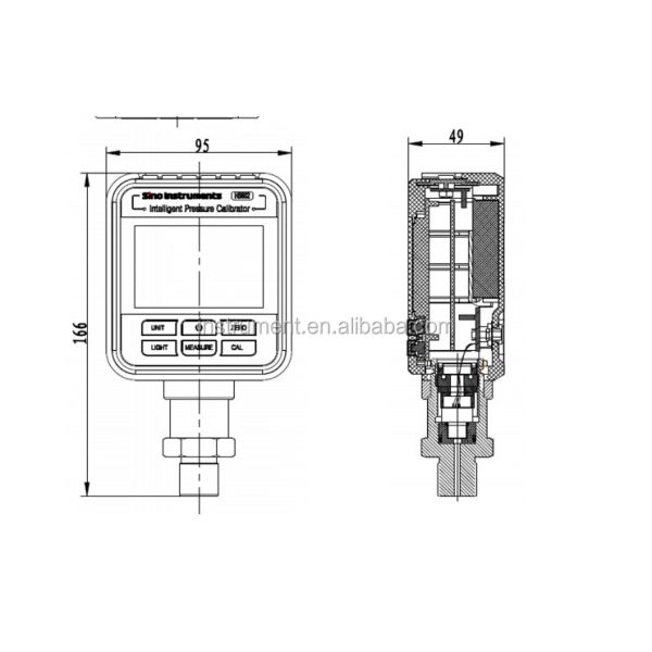 Quality High Accuracy HS602 Pocket Portable Digital Pressure Manometer 0.02%R.D 0.05%F.S for sale