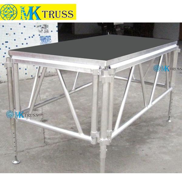 Quality 18mm Plywood or 18mm Tempered Glass Triangle Portable Stage Platform for Truss for sale