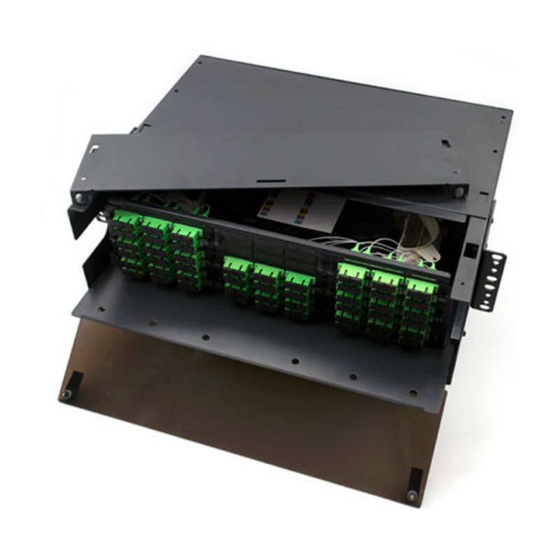 Quality 3RU MPO MTP Patch Panels 108F Fiber Patch Panel SC APC Holds 9 LGX Adapter for sale