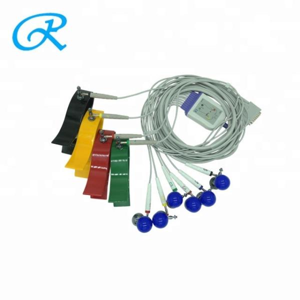 Quality Nikon Kohden Edan Mortara 15 Pin Ekg Machine Patient Cable for sale