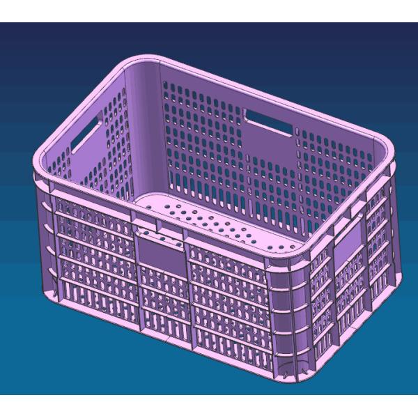 Quality Fruit Crate Plastic Injection Mould Auto Drop Cold Runner for Lybia for sale
