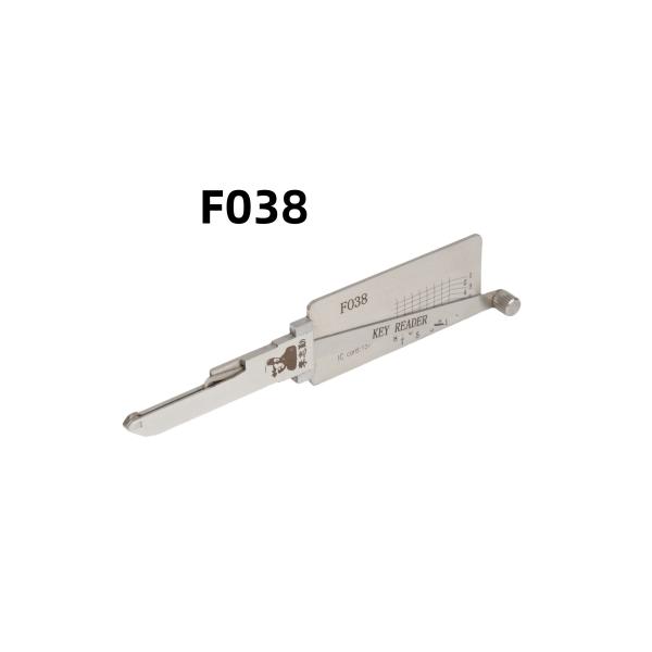 Quality 2-in-1 Lishi FO38 Flat 8 Cut Decoder and Pick Locksmith Tool Vehicles Vehicle for sale