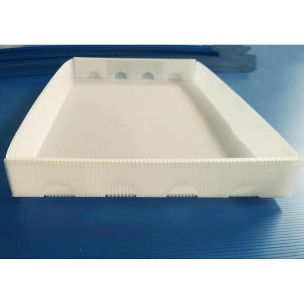 Quality Polypropylene Corrugated Plastic Crates White Hollow Sheet Tray Archival for sale