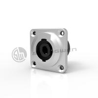 Quality China Manufacture Square Shape Four Thru Holes Loudspeaker Connector 4 Pins Male for sale