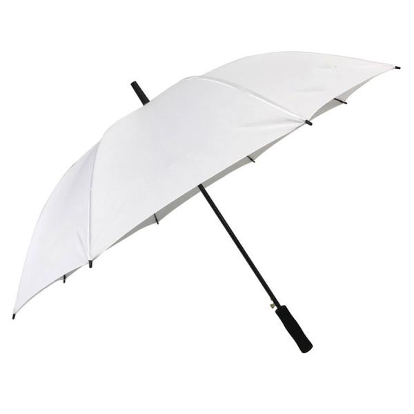 Quality 190T Pongee Fabric Material 8K 27inch Straight White Outdoor Advertising Box Umbrella for sale