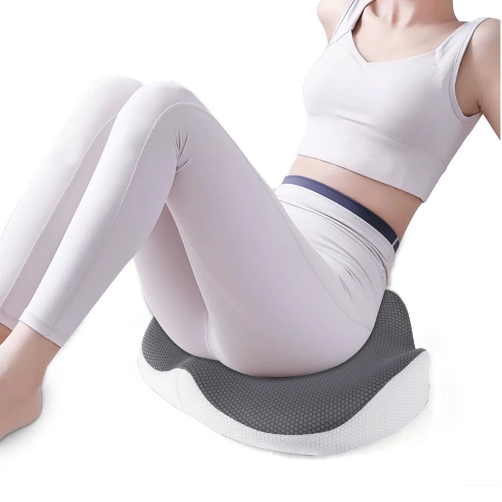 Quality Anti-Static Knitted Memory Foam Cushion Relieve Tailbone Pressure for Office for sale