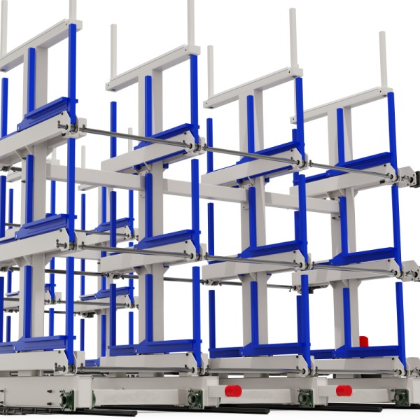 Quality Electric Mobile Telescopic Cantilever Racking Automatic Loading and Unloading for sale