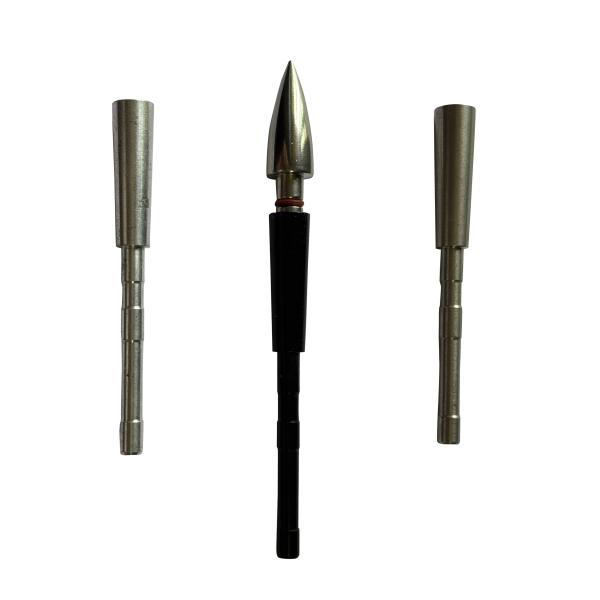 Quality Id .165/166" 4mm Arrow Broadhead Adapter Stainless And Aluminum Half Out Inserts for sale
