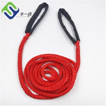 Quality Red Fiber 12 Strand Uhmwpe Rope Braided High Strength Red Color for sale
