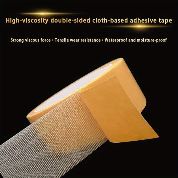Quality Fixing Carpet Fabric Cloth Tape With Rubber Adhesive Heavy Duty Mesh Double Side for sale
