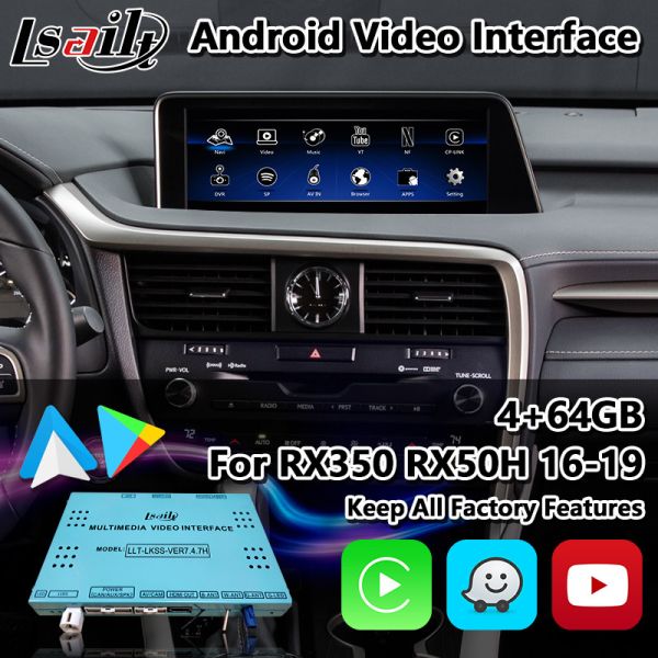Quality Lsailt Android Carplay Interface for Lexus RX 450h 200T 350 450L 350L 300 F Sport 2016-2019 for sale