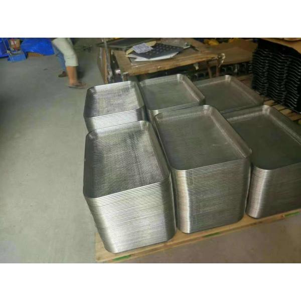 Quality Professional Square Wire Mesh Basket Tray Electrolyzation And Polishing Surface for sale