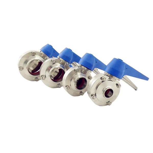 Quality Multi Position Stainless Butterfly Valve , Food Grade Manual Butterfly Valve for sale