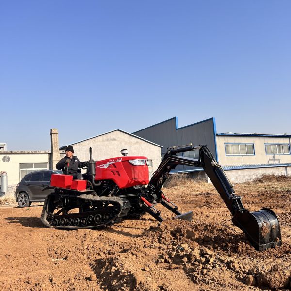 Quality 25Hp-120Hp Paddy / Dry Land Farm Tractor Equipment With Front Excavator for sale