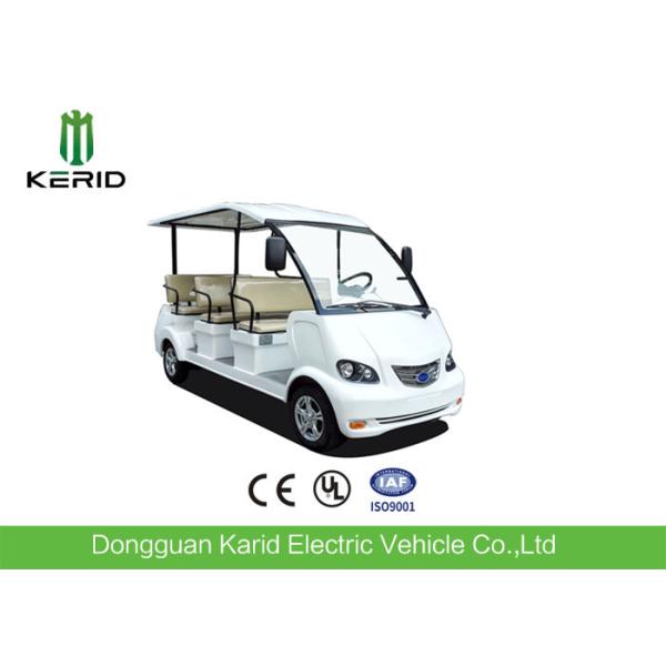 Quality 4 Wheel Left Hand Drive 48V Electric Sightseeing Car For Amusement Parks for sale