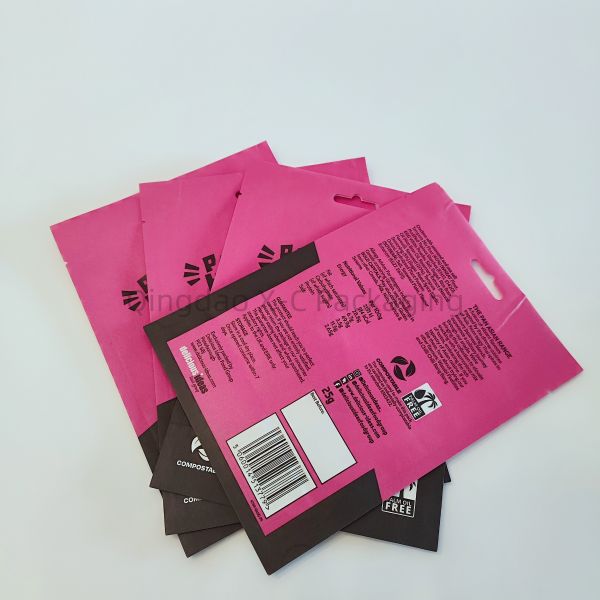 Quality Gravure Printing Biodegradable Packaging Bag Custom Compostable Packaging for sale