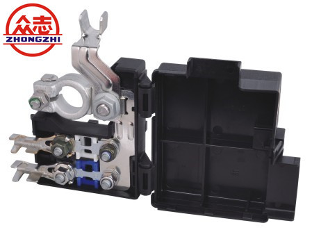 Quality Black Industrial Automotive Fuse Box / Car Battery Fuse Block Two Ways for sale