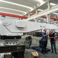 Quality OUCO 1T4M Electric-Hydraulic Marine Deck Crane Yacht Duty Manufacturer for sale