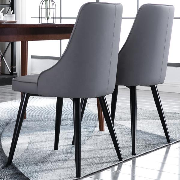 Quality Leather Seater Chrome Metal Leg Modern Leisure Chair for sale