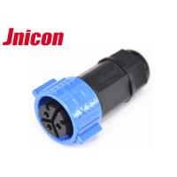 China Big Current Waterproof LED Connectors , 3 Pin Round Connector Screw Terminal Type factory