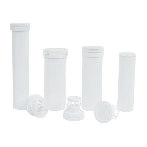 Quality Customized Logo Effervescent Tablet Bottle with Cap and Food Grade PP Collar for sale