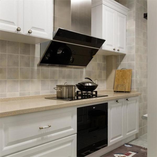 Quality Plywood Door Solid Wood Kitchen Countertop Cabinet Sets for sale
