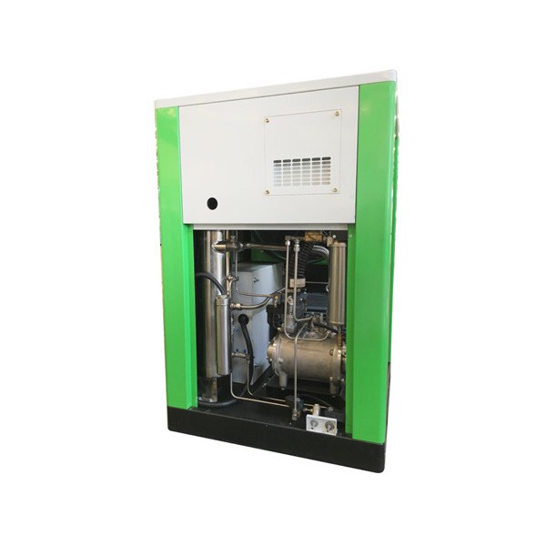 Quality 7KW Silent Oil Free Screw Compressor Water Lubricated 100% No Pollution Variable Speed for sale
