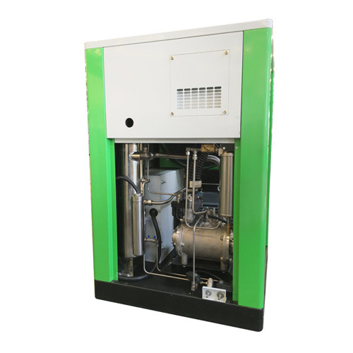 Quality 7KW Silent Oil Free Screw Compressor Water Lubricated 100% No Pollution Variable for sale