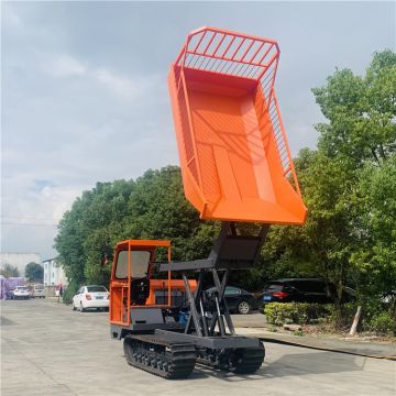 Quality Garden Self Loading Mini Dumper Crawler Type With Lift Container for sale