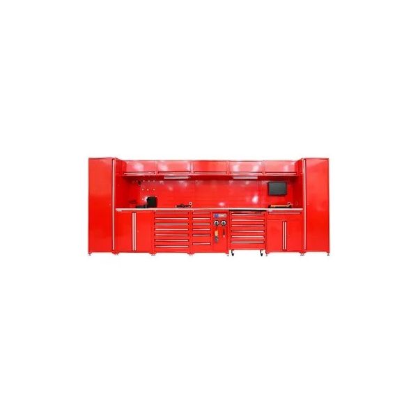 Quality Full Garage Tool Box Drawer Workbench with Customized Stainless Steel Handles for sale