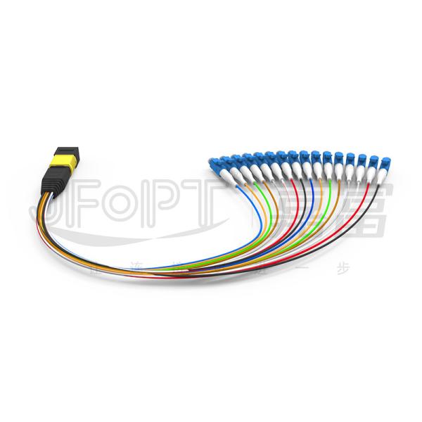 Quality MPO-LC Patch Cord 16 Cores Single-mode Low Loss G657A1/G657A2 Type A Module Box for sale