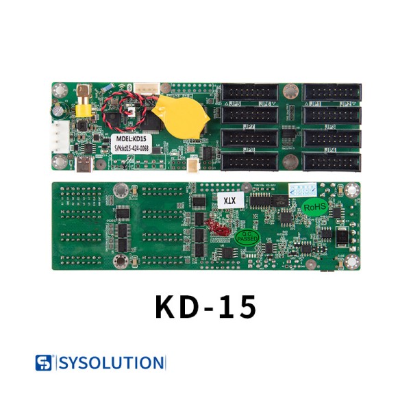 Quality Small Size Stand-alone Cards KD15 with 7 HUB75 Ports ROM 256 MB for sale