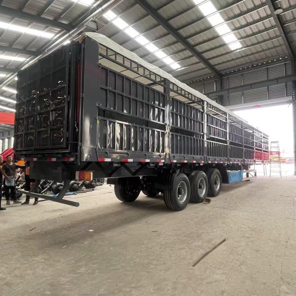 Quality Semi-Trailer Stake Fence Side Wall Cargo Trailer with High Payload Capacity for sale